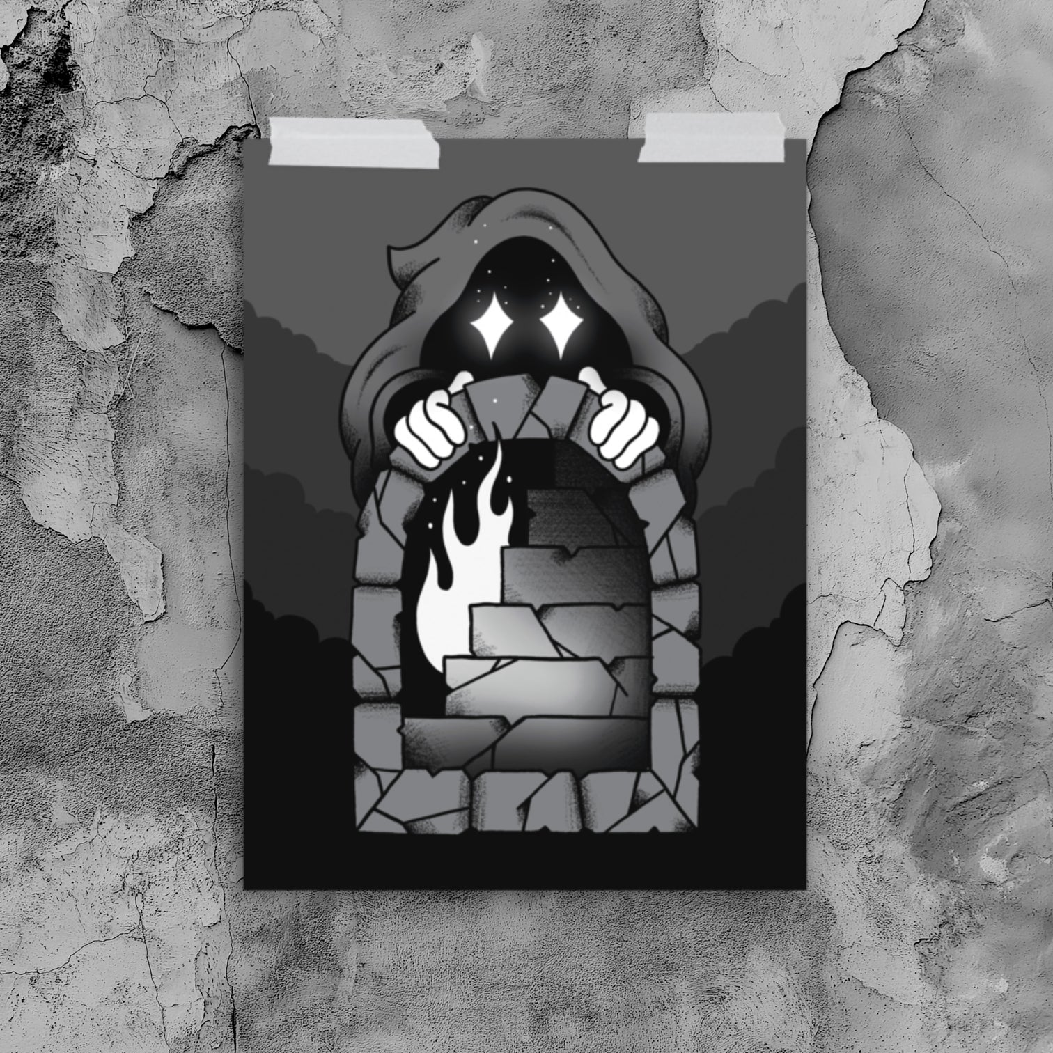 JUNK FLASH 12" x 16" | imalreadydead