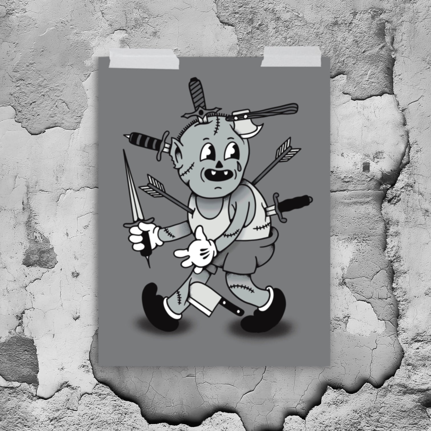 JUNK FLASH 12" x 16" | imalreadydead
