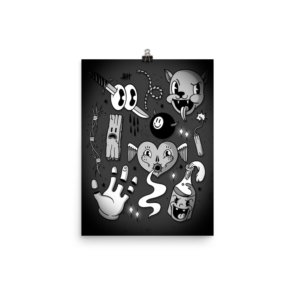 JUNK FLASH 12" x 16" | imalreadydead
